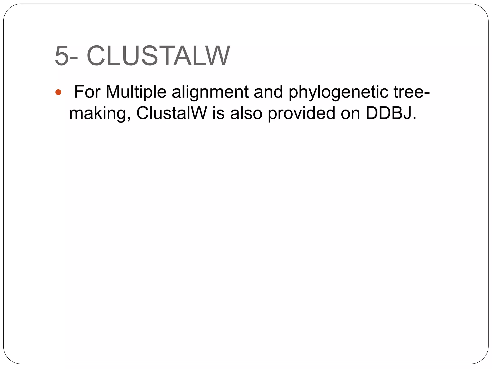 DNA data bank of japan (DDBJ) | PPTX