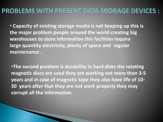 DNA as memory storage device | PPT