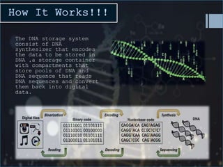 Dna data storage | PPTX