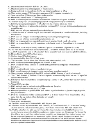 DNA Lecture Notes | PDF