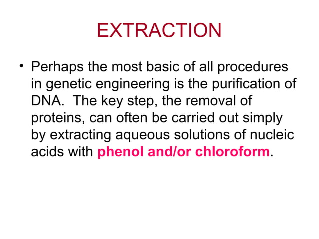 Dna extraction | PPT