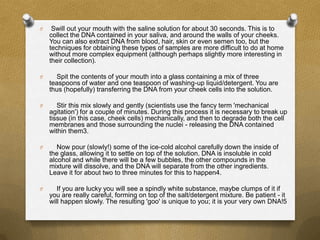 Dna extraction | PPTX