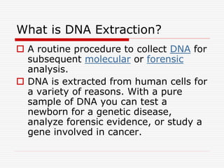 DNA Extration Methods | PPT