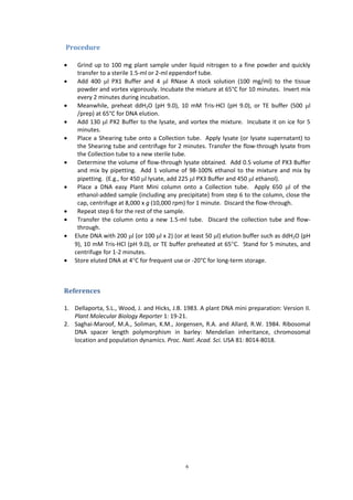 Comprehensive Comparison of Plant DNA Extraction Methodologies and ...
