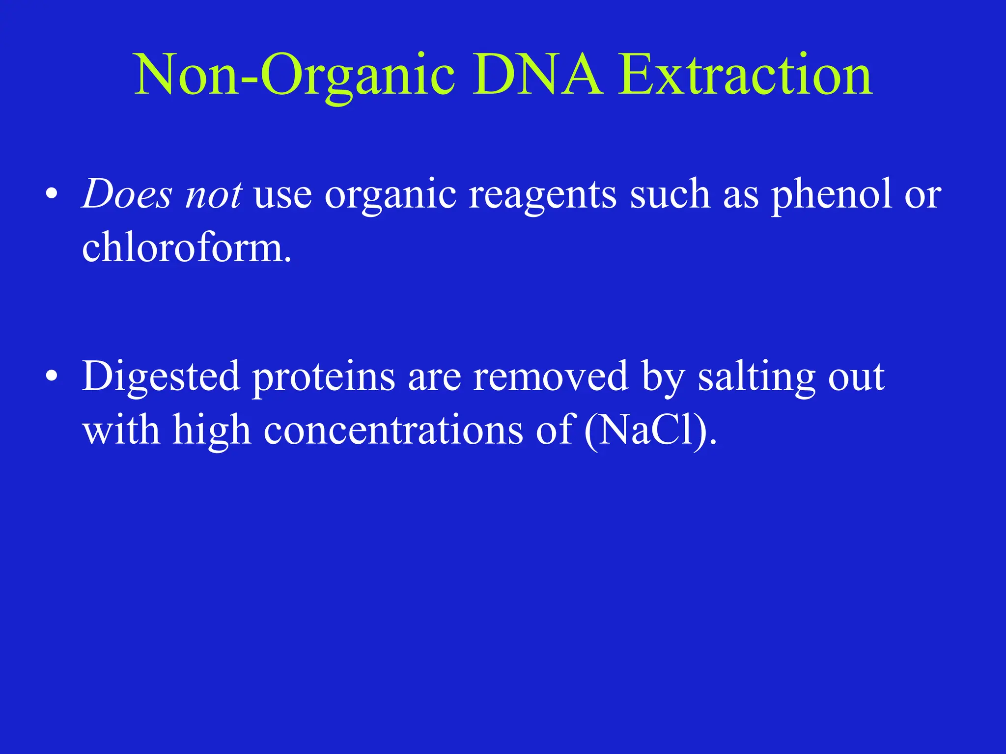 Dna Extraction And Dna Isolation For Biochemistry Ppt