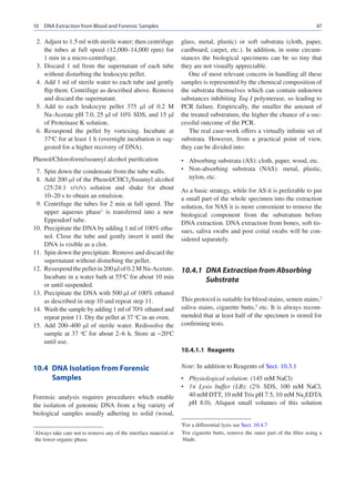 Dna extraction from blood and forensic samples | PDF