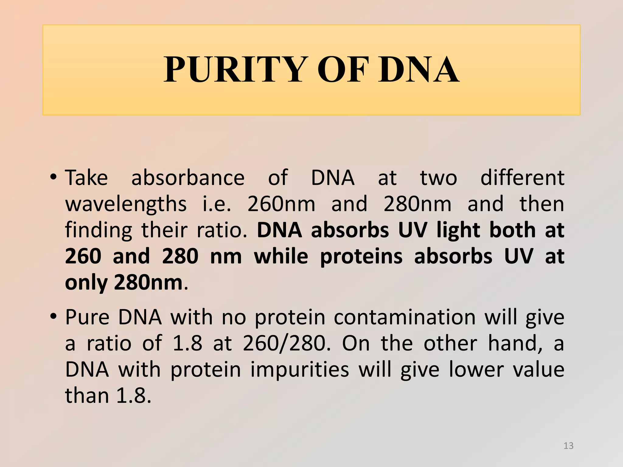 Dna extraction from whole blood | PPTX
