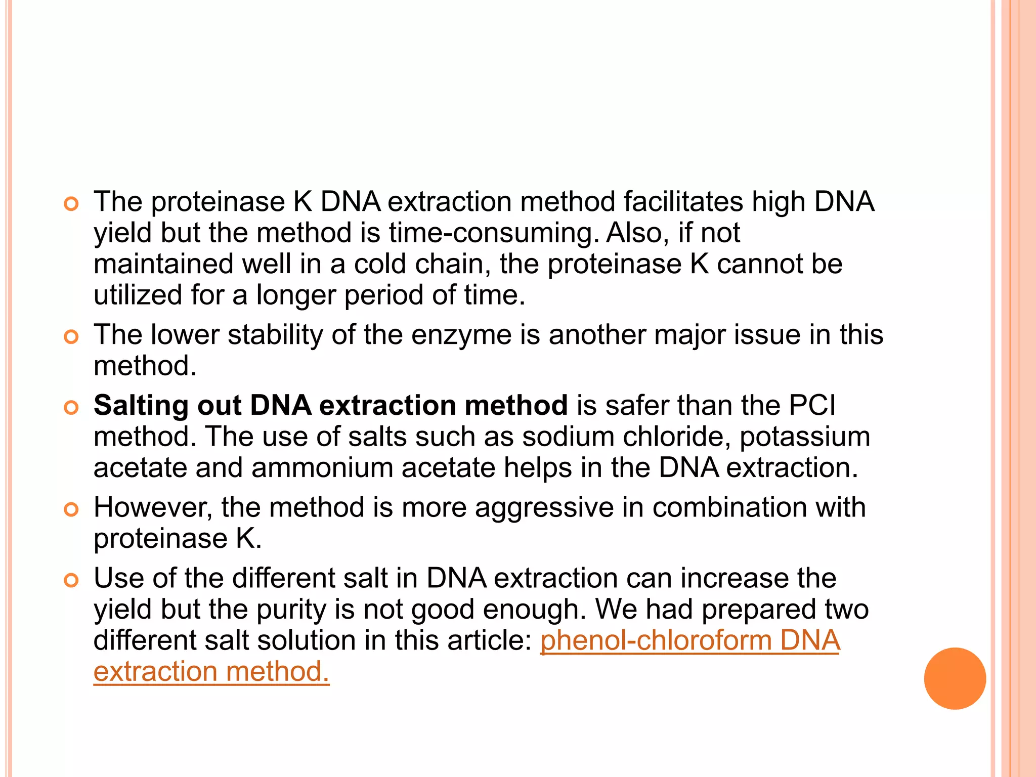 Dna extraction method | PPTX