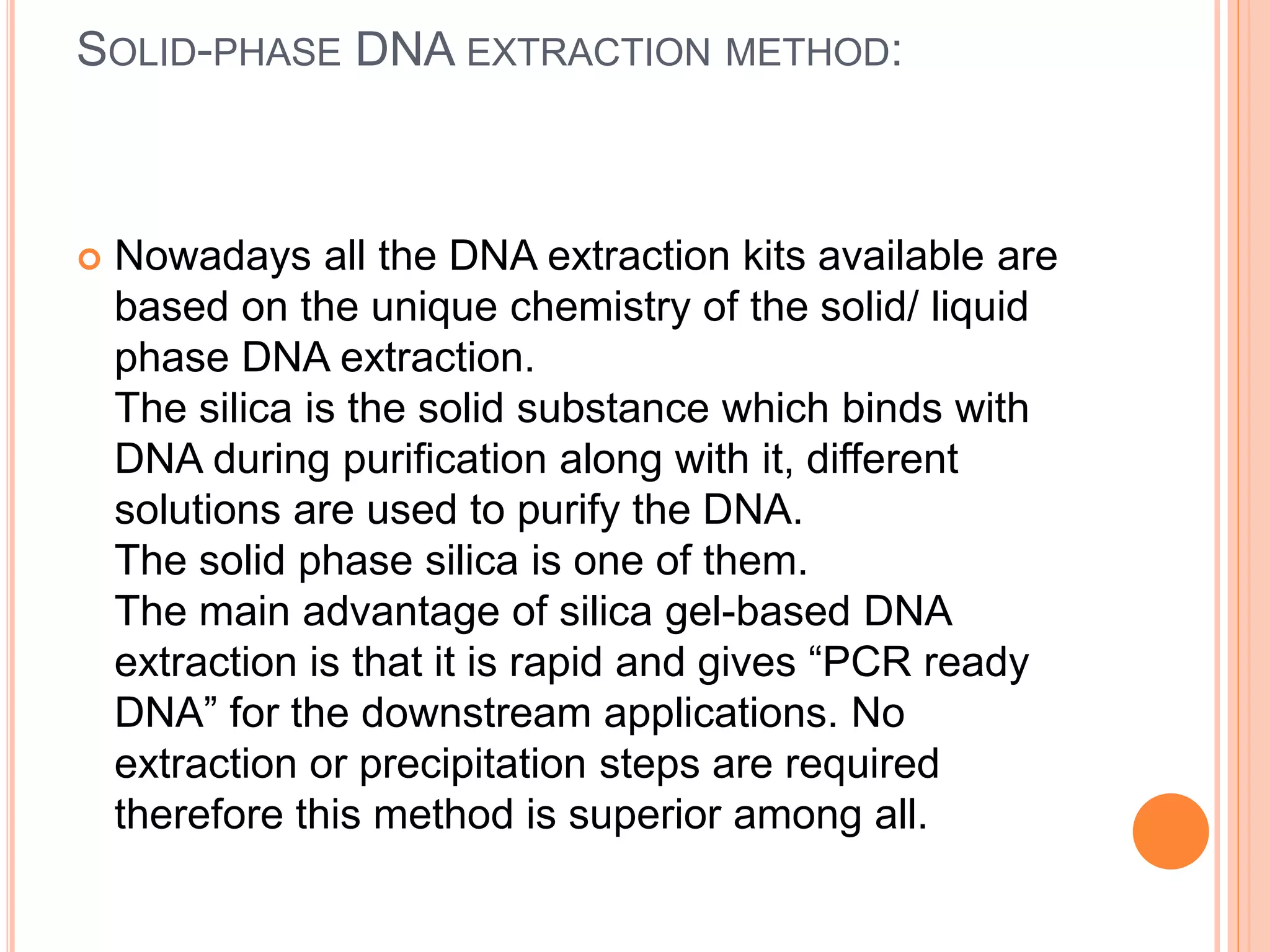 Dna extraction method | PPTX