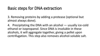 METHODS OF DNA EXTRACTION | PPTX