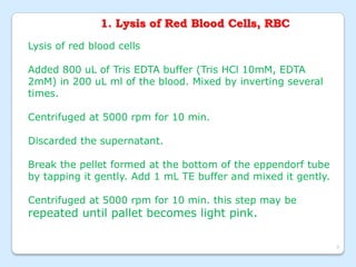 DNA Extraction Methods | PDF