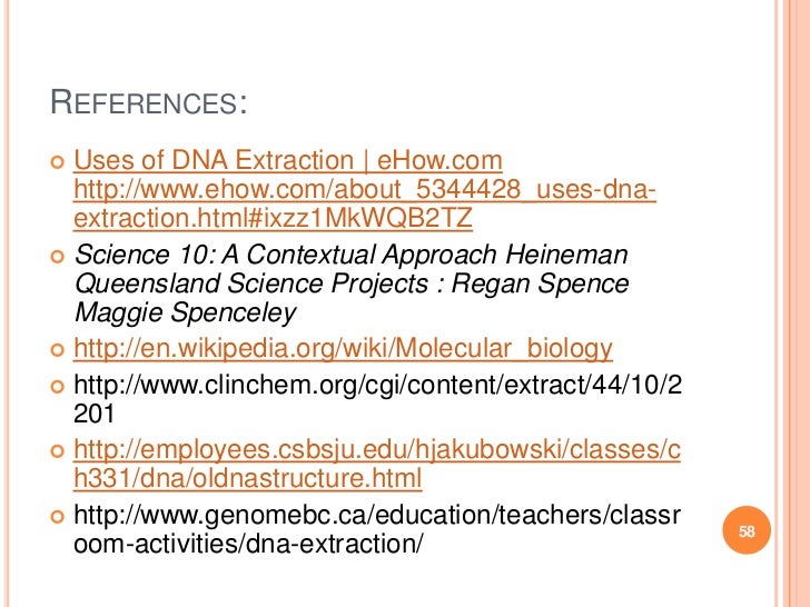 Bibliography For Science Project