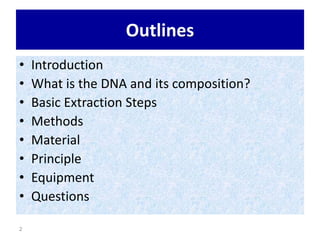 Dna extraction section amany_elshamy | PPT