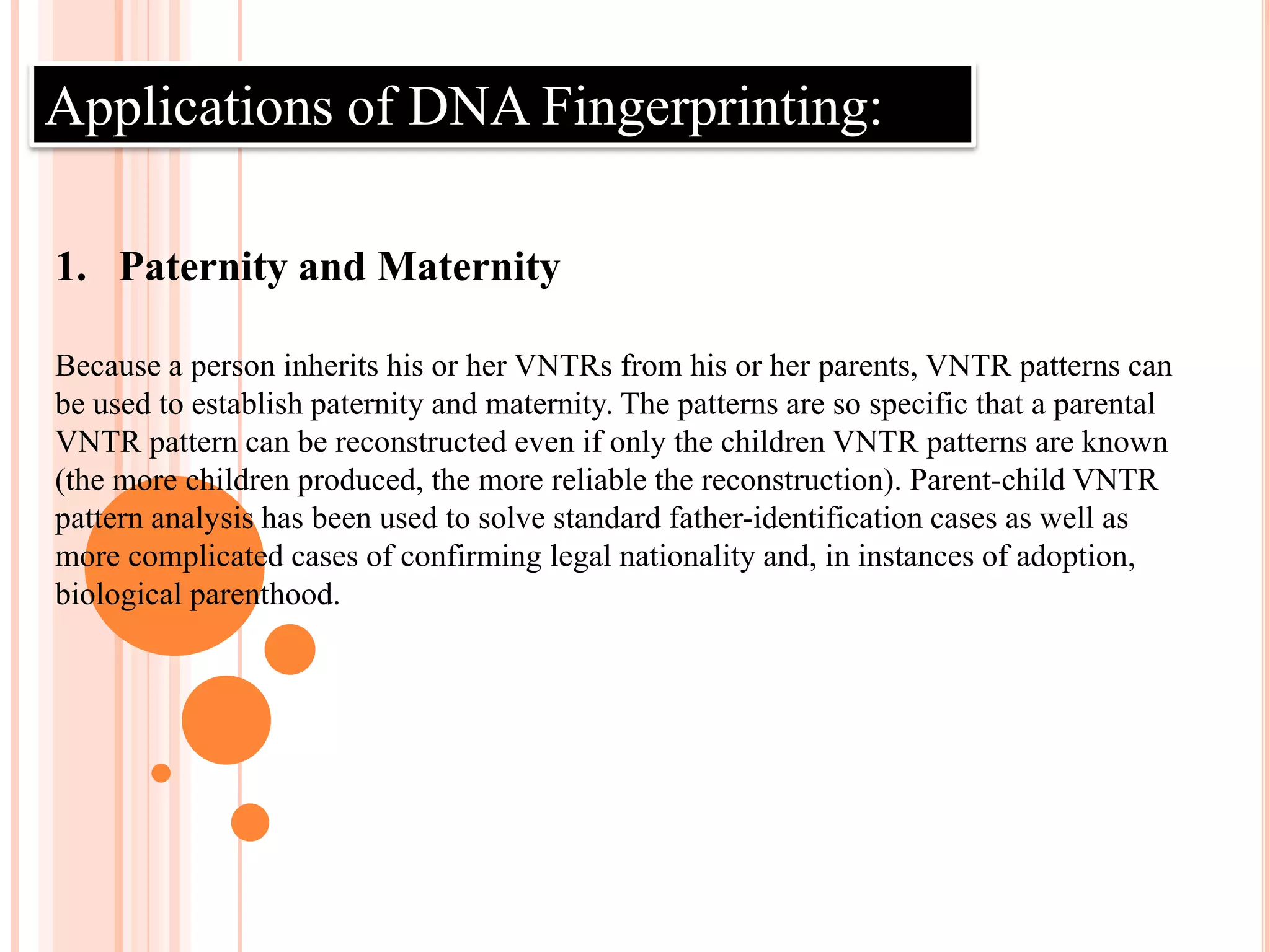 DNA Fingerprinting | PPTX