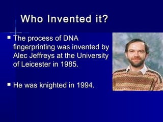 Dna fingerprinting | PPT