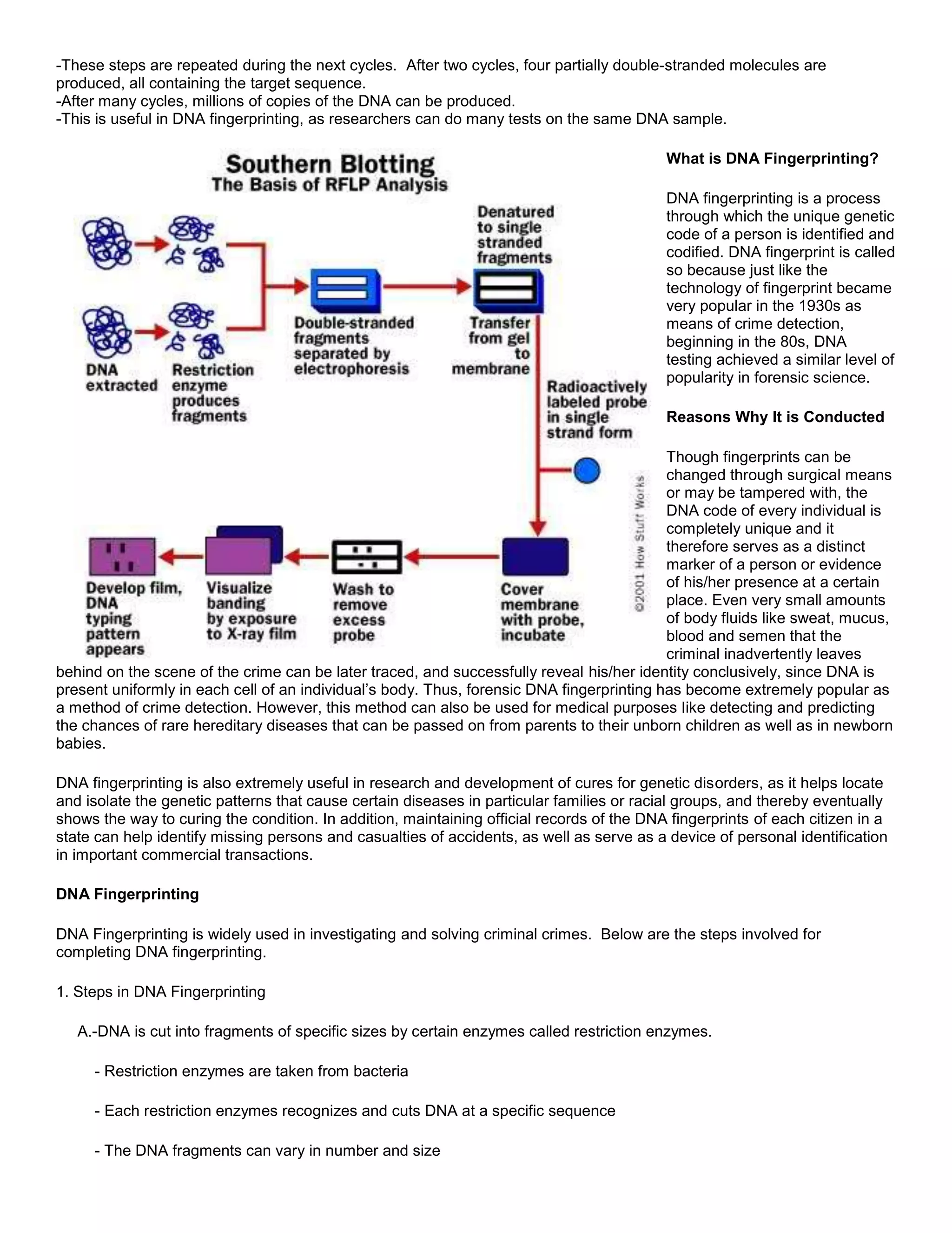 Dna fingerprinting | PDF