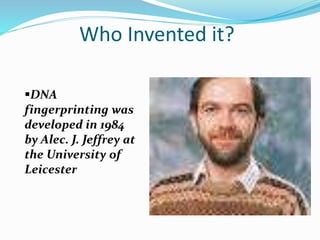 Dna finger printing | PPTX
