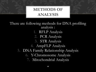 Dna fingerprinting | PPTX