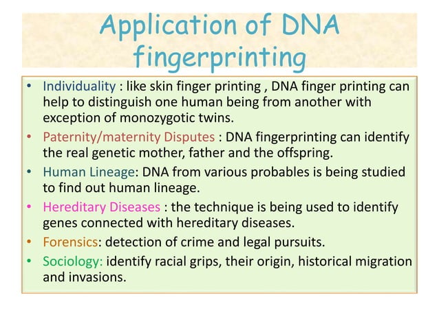 Dna fingerprinting | PPTX