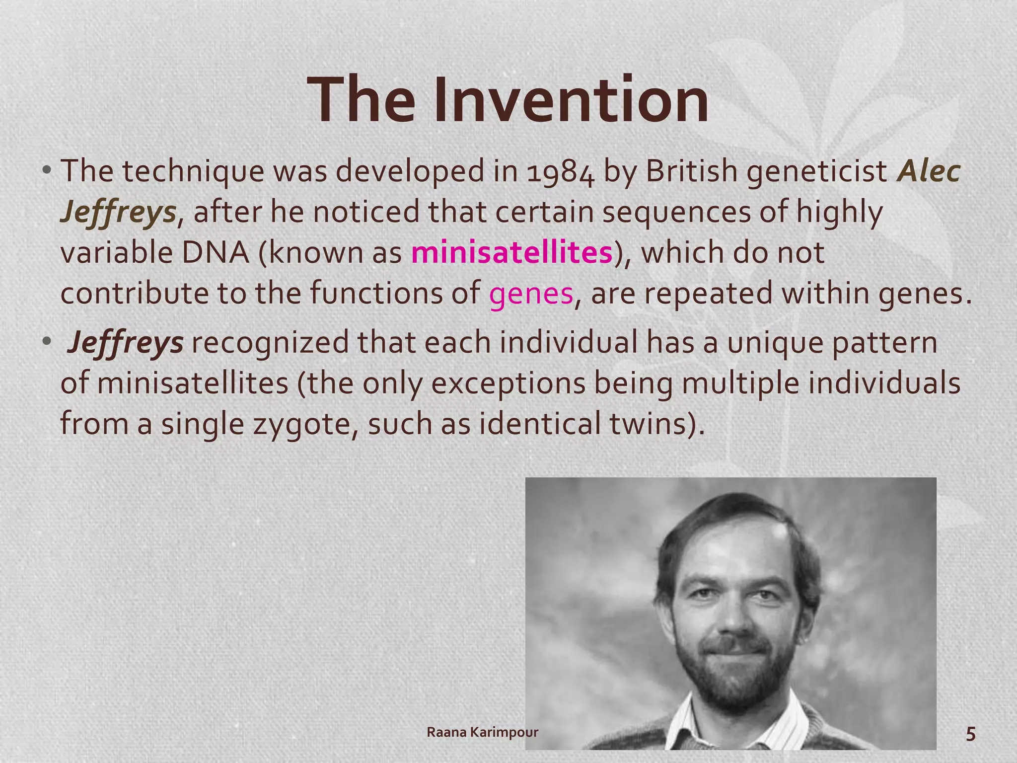 Dna finger printing | PPTX