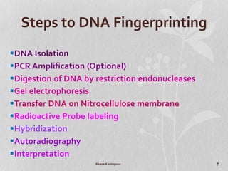 Dna finger printing | PPTX