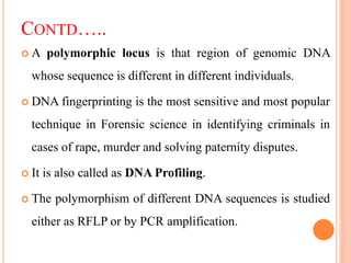 Dna fingerprinting | PPT