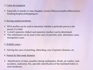 The power of dna fingerprinting in forensic science | PPTX