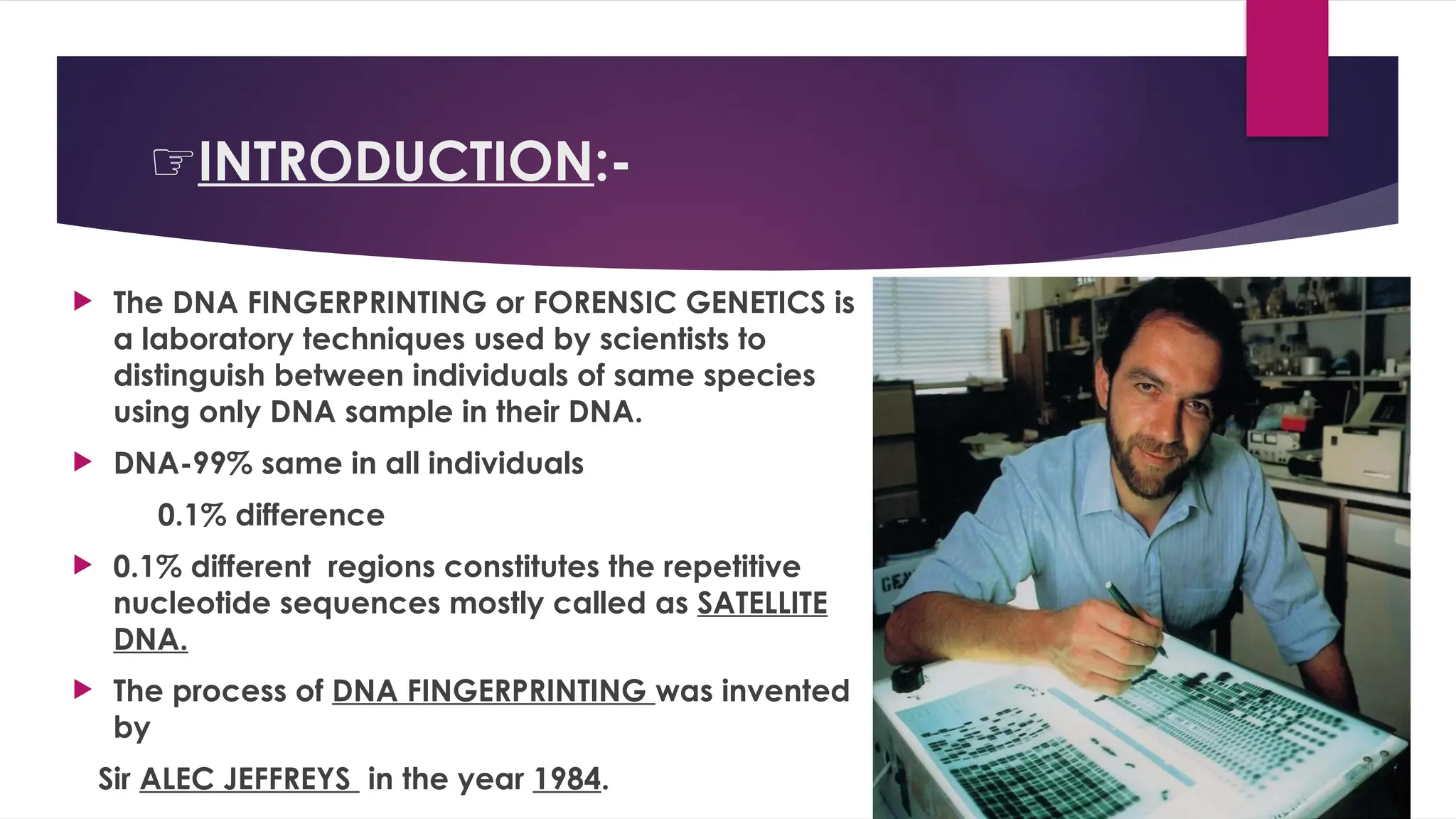DNA FINGERPRINTING molecular biology-amit.pptx
