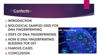 DNA FINGERPRINTING molecular biology-amit.pptx