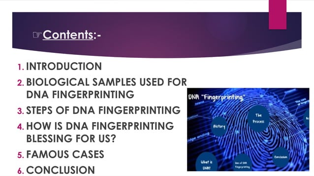 DNA FINGERPRINTING molecular biology-amit.pptx