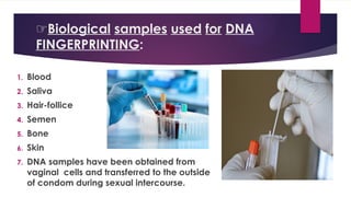 DNA FINGERPRINTING molecular biology-amit.pptx