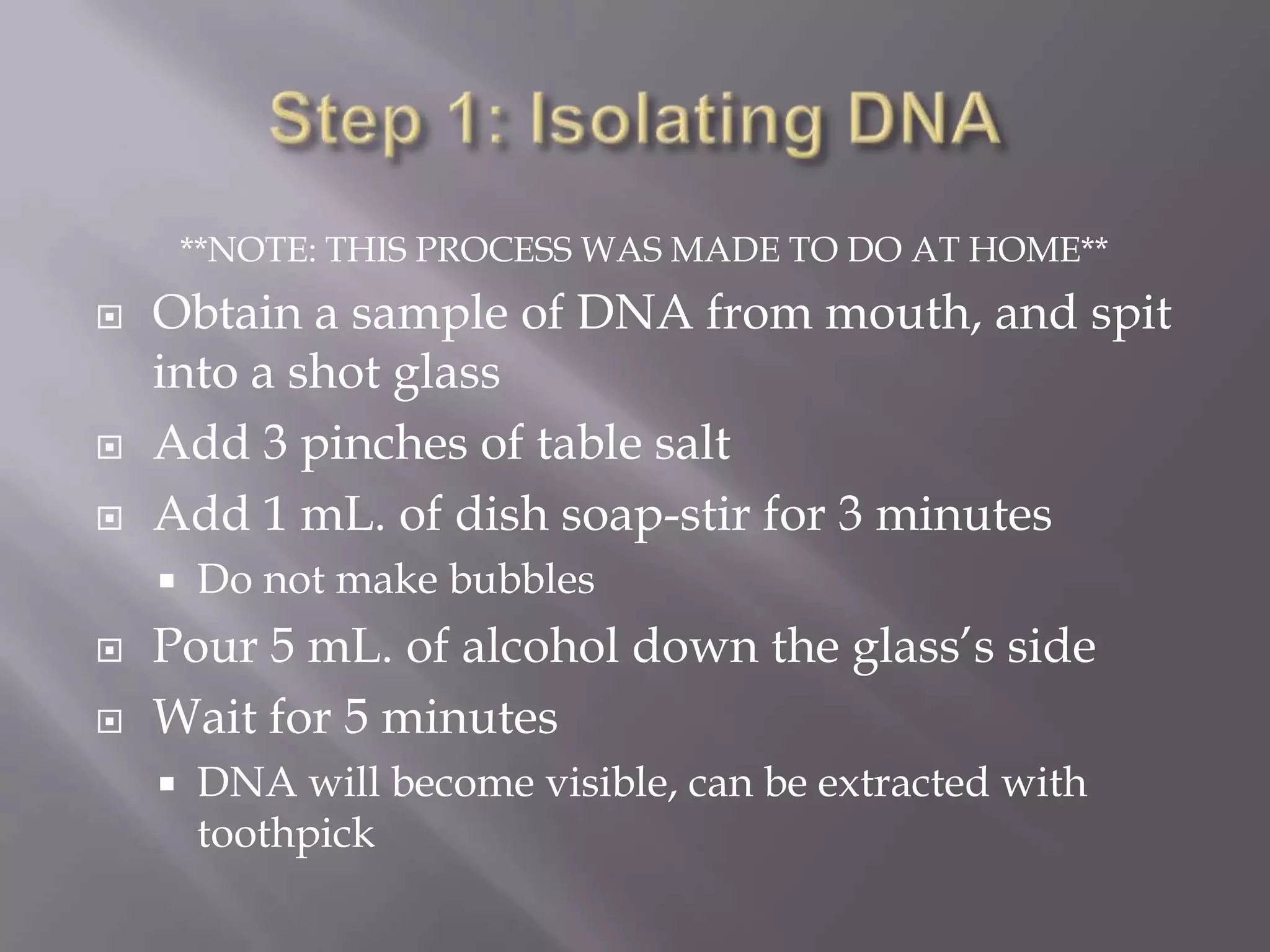 Dna fingerprinting science project pp | PPTX