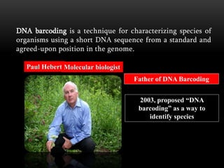 DNA Fingerprinting for Taxonomy and Phylogeny.pptx
