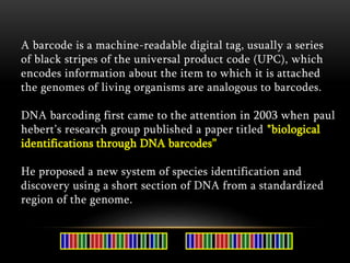 DNA Fingerprinting for Taxonomy and Phylogeny.pptx