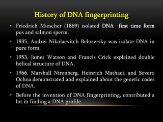 DNA Fingerprinting for Taxonomy and Phylogeny.pptx