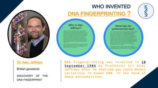 DNA Fingerprinting | PPTX | Genetics | Science