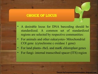 DNAfingerprinting for taxonomy and Phylogeny | PPT