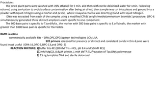 Dna fingerprinting of herbal drugs | PPTX