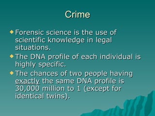 Dna fingerprinting powerpoint 1 | PPT