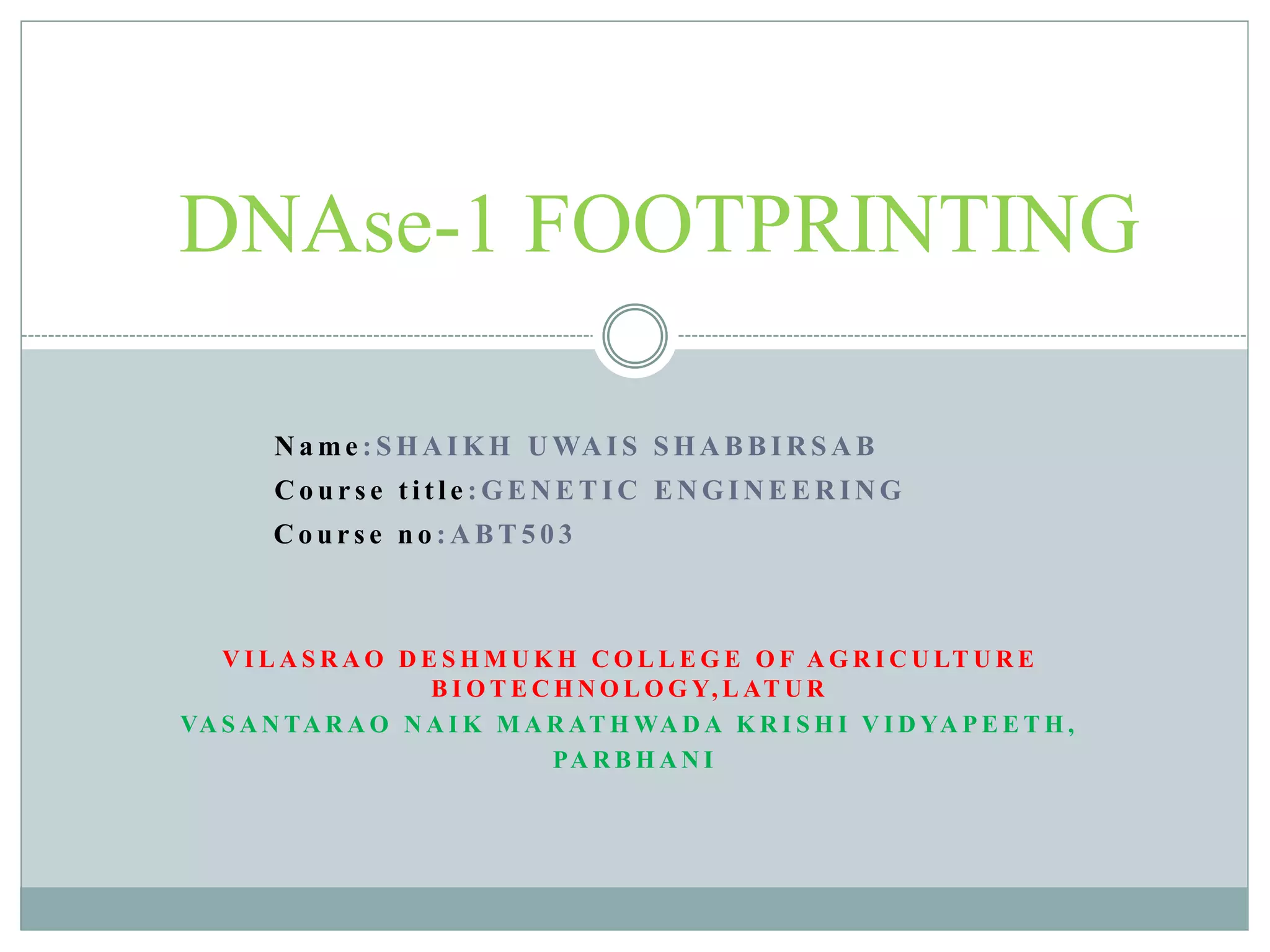 DNA FOOTPRINTING.pptx