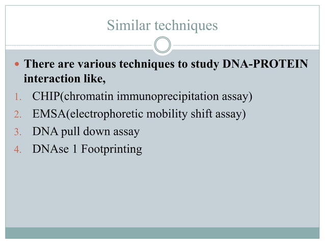 DNA FOOTPRINTING.pptx | Genetics | Science