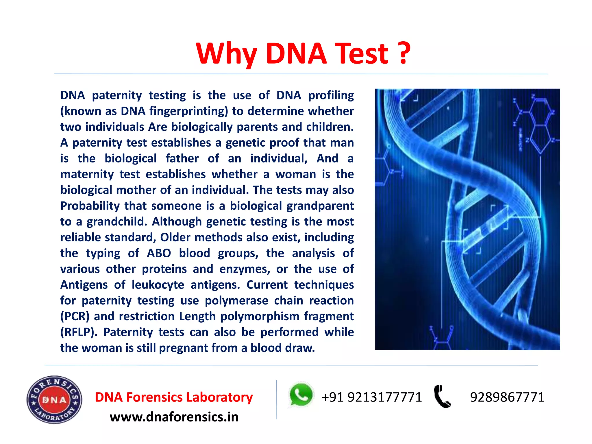 Dna forensics laboratory | PPTX