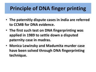 Dna finger printing | PPTX