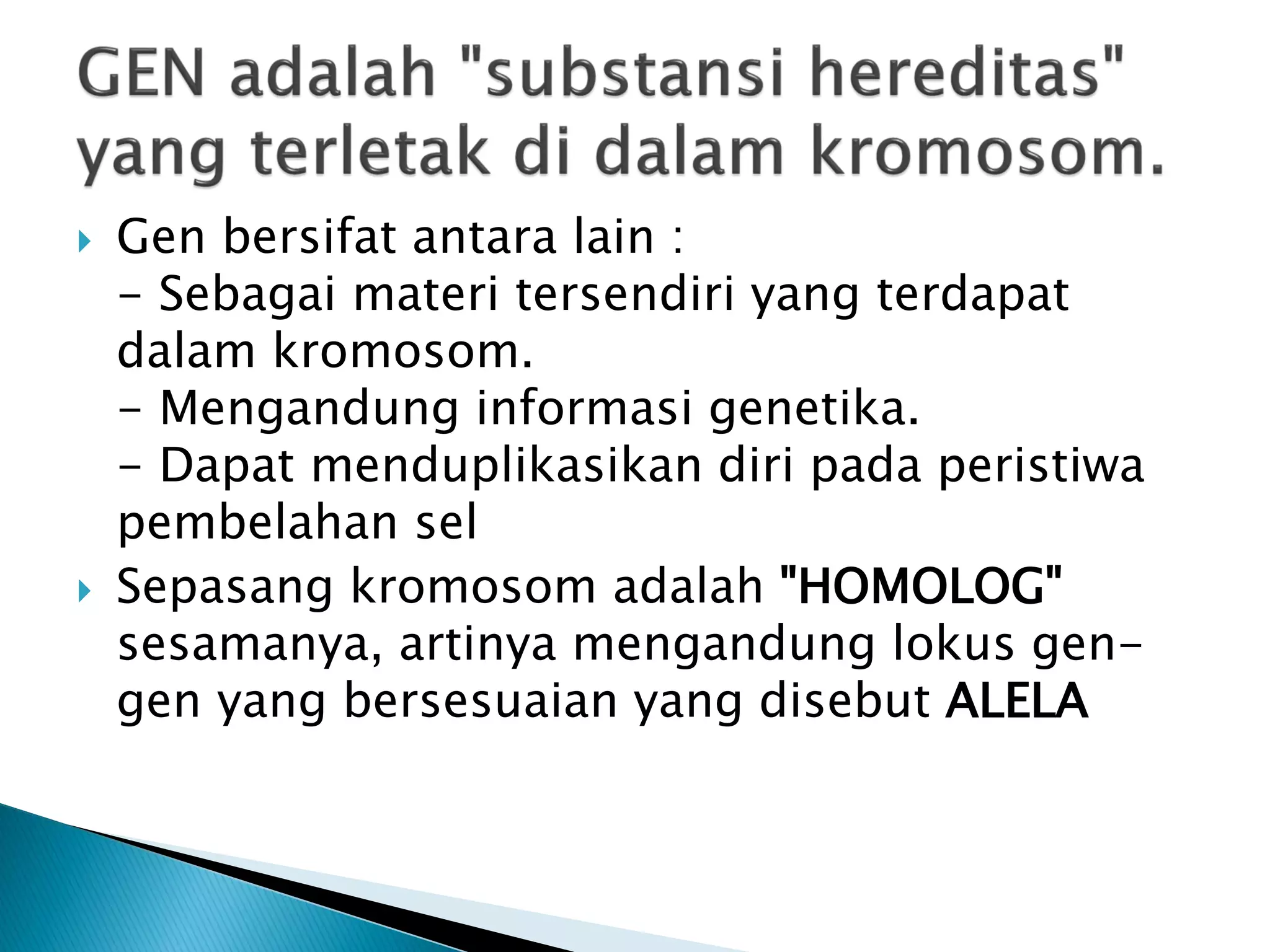 Dna, gen, dan kromosom | PDF