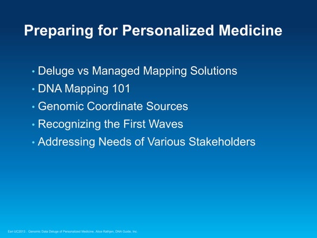 DNA Guide - Tech Summary Mapping Genomes w GIS | PPT