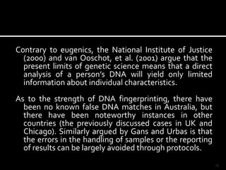 Dna in criminal justice_complete slides | PPTX