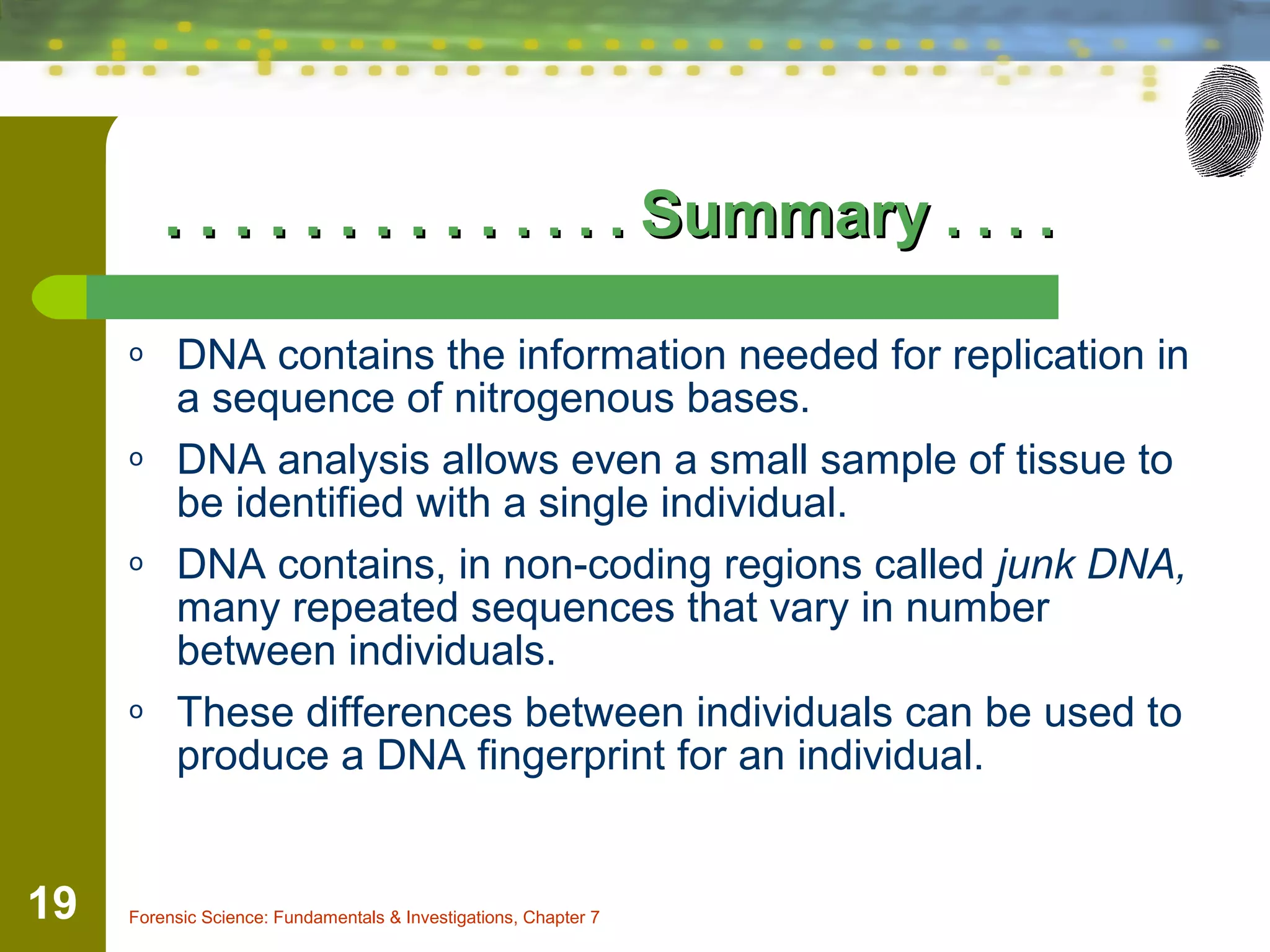 Dna in forensics | PPT