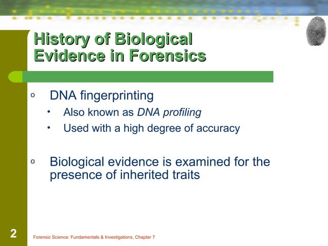 Dna in forensics | PPT | Chemistry | Science