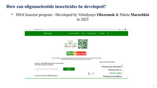 DNA insecticides- Use in Insect pest management, Advantages and ...