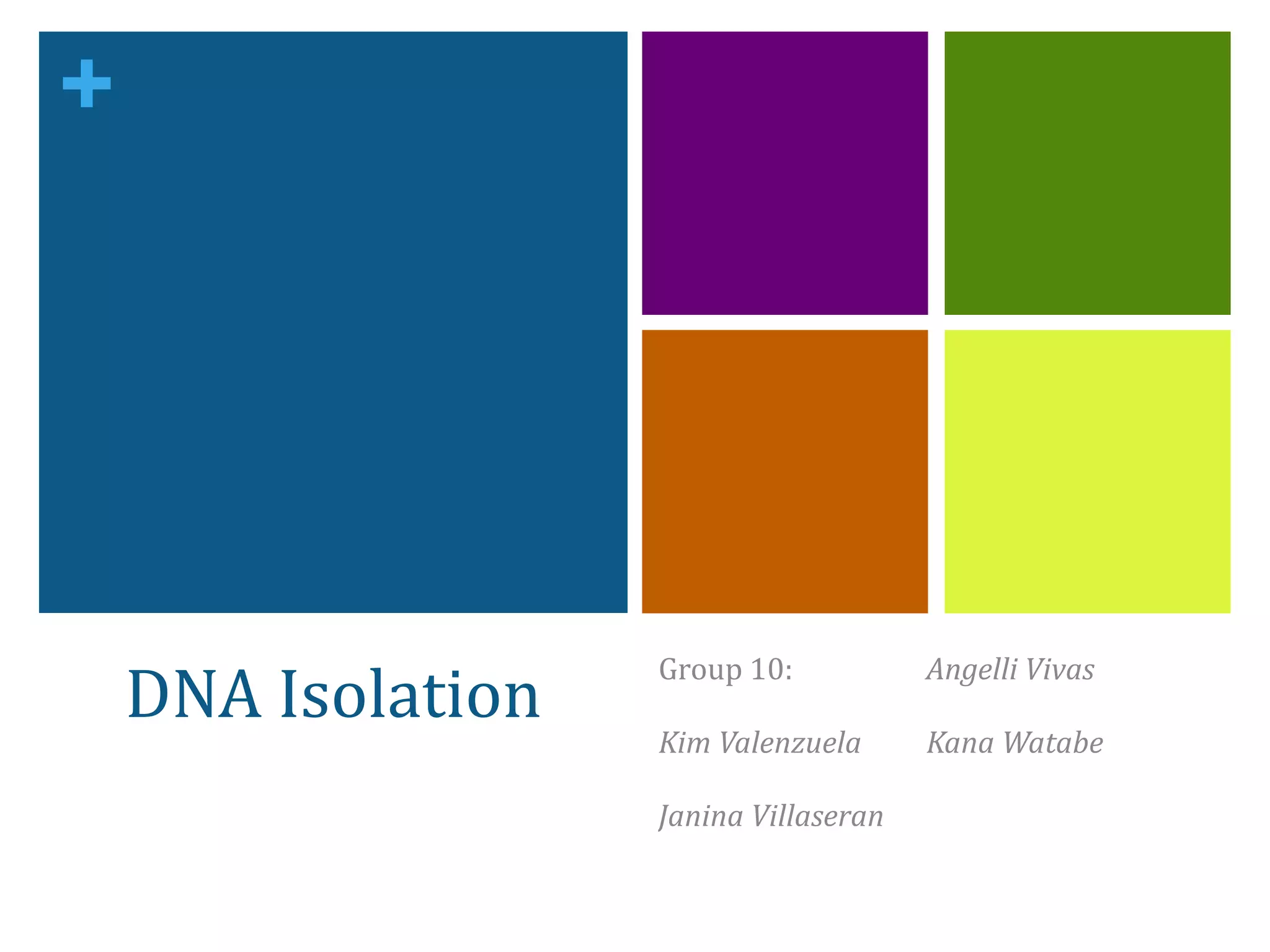 Dna isolation | PPTX